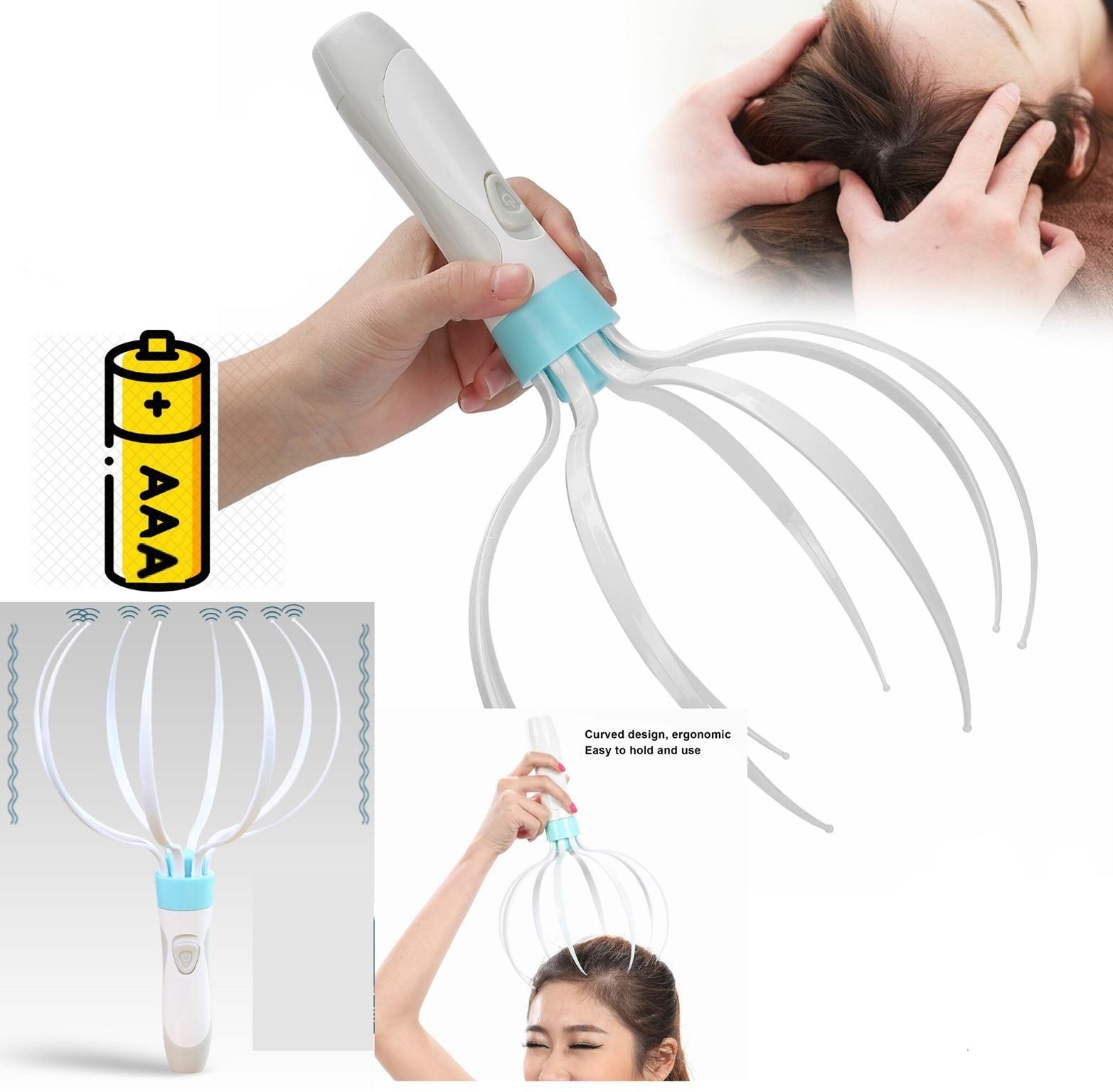Octopus Head Massager
