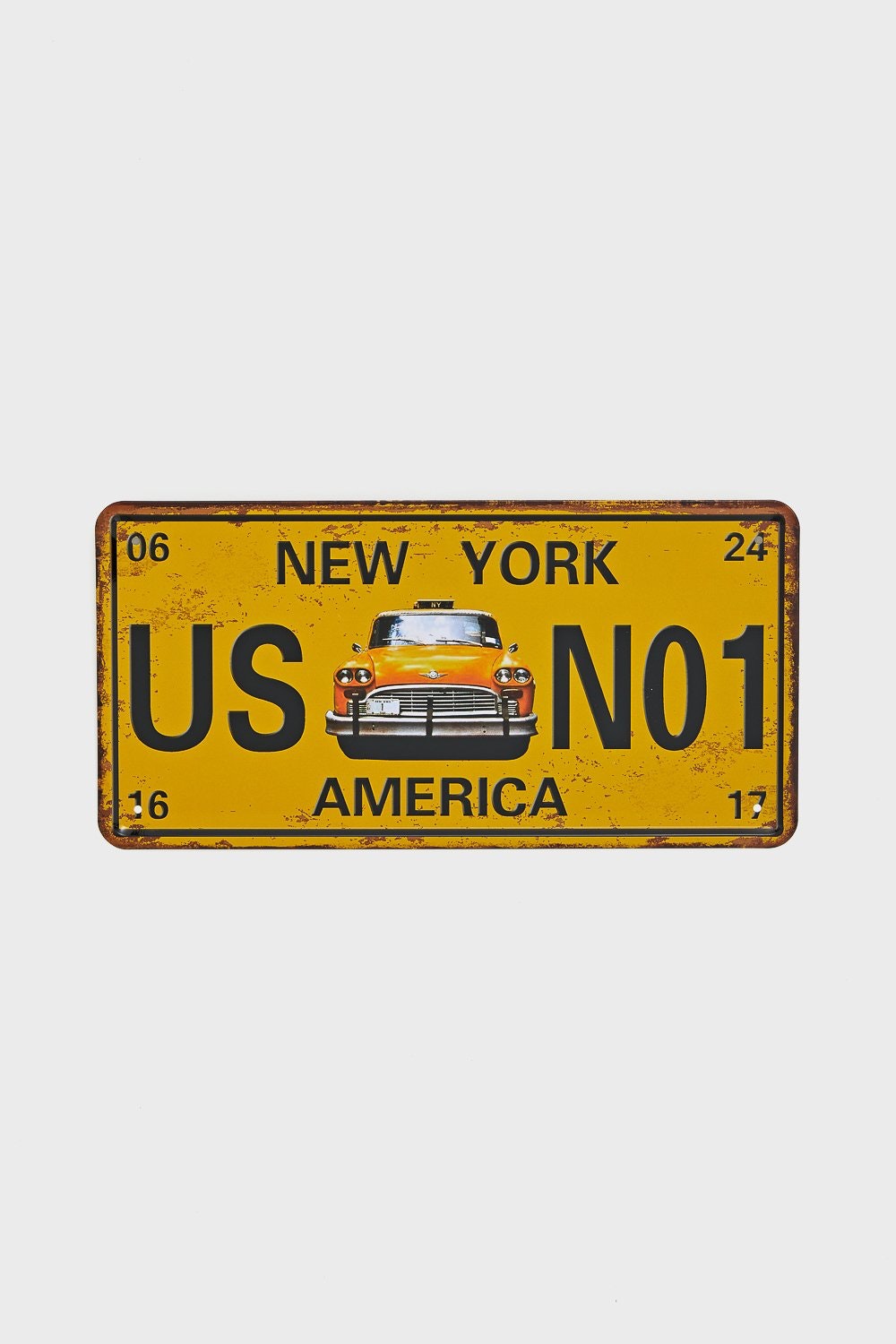 USA Taxi Number Plate